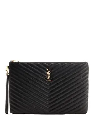 Saint Laurent Monogram Pouch - Black