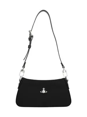VIVIENNE WESTWOOD Tasha Shoulder Phone Bag With Embossed Logo - Black
