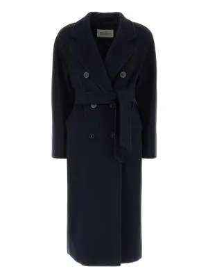 Max Mara MAX MARA Wool Blend Coat Blue