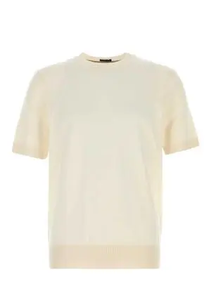 BOSS BOSS Cream Cotton Sweater Yellow