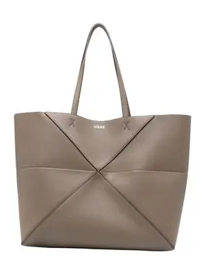 Loewe Puzzle Fold Large Leather Tote - Multicolor