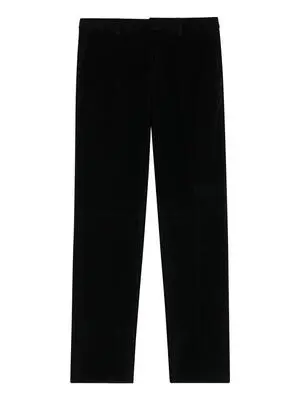 Loro Piana Dark Grey Corduroy Cotton Trousers - Gray