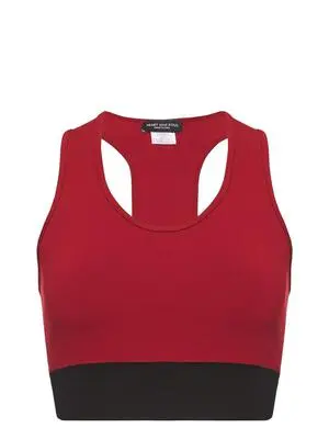 HEART AND SOUL Seamless Activewear Top - Black/red