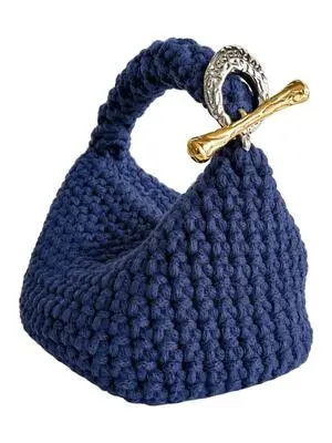 ISKRA Gigi Clasp Bag Denim - Blue
