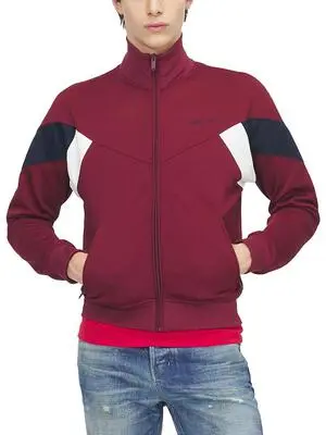Alexander McQueen Technical Color Block Track Jacket - Ruby Red