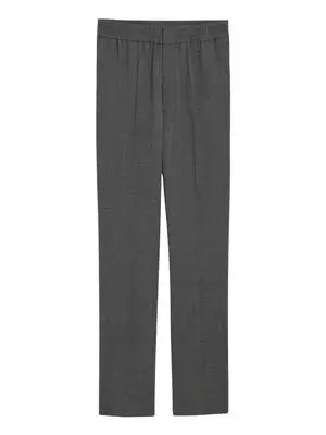 AMI Paris Tailored Straight-leg Trousers - Grey