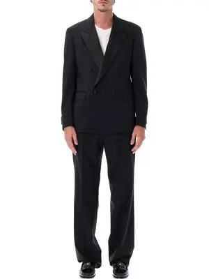 LARDINI Double-breasted Tailored Suit - Nero