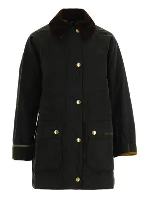 Barbour Waxed Cotton Long Coat - Sage/ancient