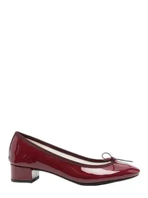 Repetto Camille Patent Leather Ballerina Shoes - Red