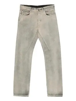 Rick Owens Grey Denim Regular & Straight-leg Jeans - Gray