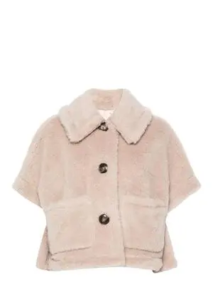 Max Mara Neutrals Coats Capes - Cream