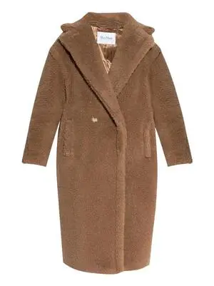 Max Mara Double-breasted Camel Hair And Silk Coat - Brown
