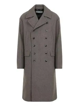 DRIES VAN NOTEN Dries Van Noten Brown Wool Double-Breasted Coat