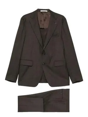 Tagliatore Suits Single Breasted Suits - Brown