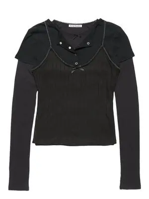 ACNE STUDIOS Acne Studios Black Tops - T-Shirts & Jerseys Women