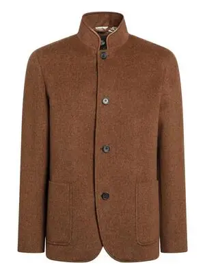 LORO PIANA Loro Piana Cashmere Jacket With Leather Trim