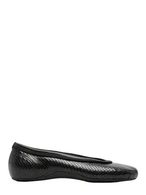 DRIES VAN NOTEN DRIES VAN NOTEN Snakeskin Effect Ballet Flats
