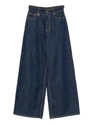 Zimmermann Denim Wide Leg Jeans - Blue