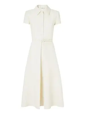 Fendi Wool And Silk Dress - White