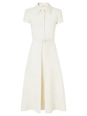 Fendi Wool And Silk Dress - White