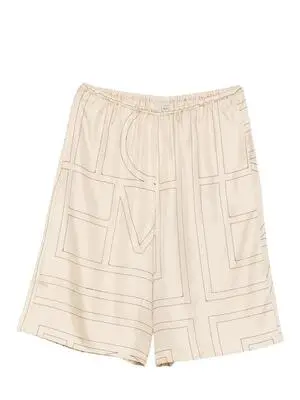 TOTEME Neutrals Trousers Cropped Trousers - Cream