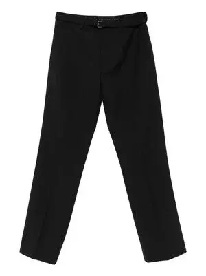 Dries Van Noten Belted Trousers - Black