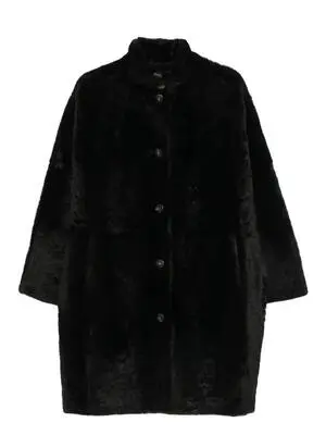 YVES SALOMON Fur Coat - Black