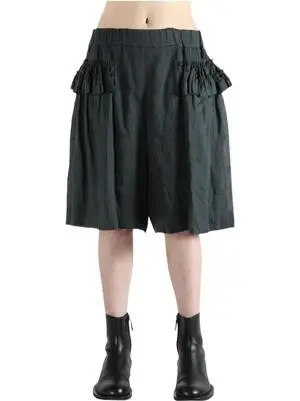 Dries Van Noten Ramie Culottes Black