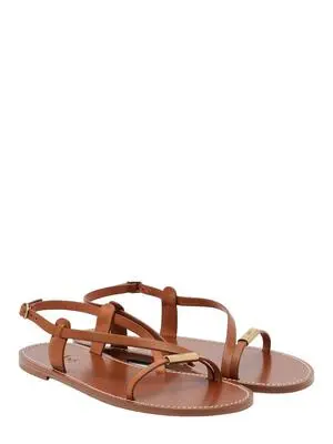 Chloé Matilda Leather Sandals - Brown