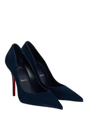 CHRISTIAN LOUBOUTIN Miss Z Suede Pumps - Blue