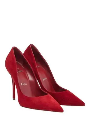 CHRISTIAN LOUBOUTIN Miss Z Suede Pumps - Red