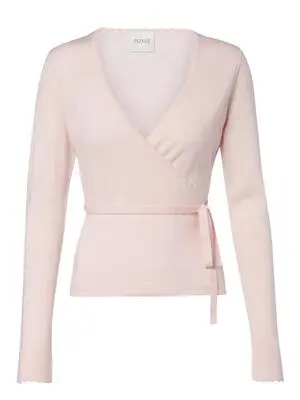 Posse Maisie Wool Wrap Top - Pink
