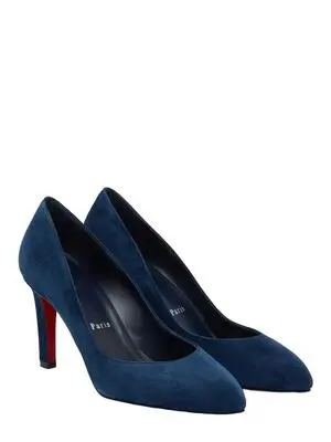 CHRISTIAN LOUBOUTIN Fannylove Suede Pumps - Blue