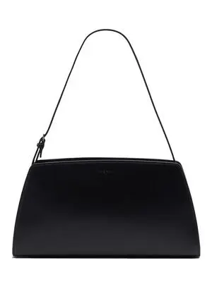THE ROW Dalia Leather Shoulder Bag - Black