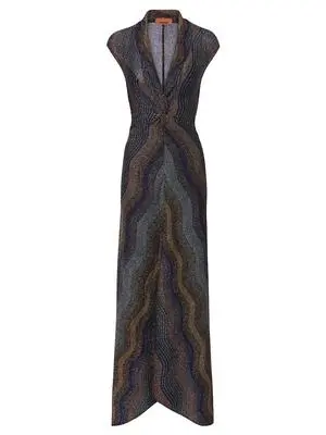 Missoni Knitted Lamé Maxi Dress - Multicoloured