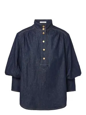 Zimmermann Denim Blouse - Blue