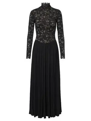 Zimmermann Lace And Jersey Maxi Dress - Black
