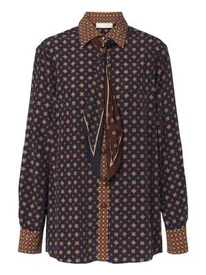 Zimmermann Printed Tie-neck Blouse - Multicoloured