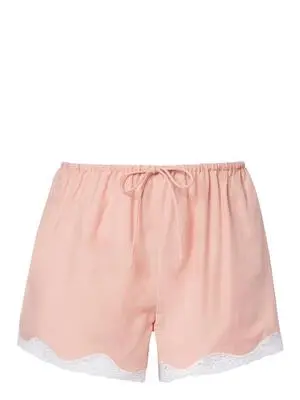 Posse Tabitha Lace-trimmed Shorts - Pink