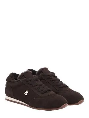 Bogner Valencia Suede Shearling-lined Sneakers - Brown