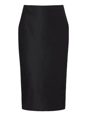 Gucci Silk Faille Pencil Skirt - Black