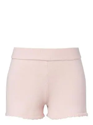 Posse Maisie Knitted Wool Shorts - Pink