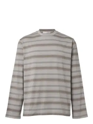 Our Legacy Box Striped Cotton Jersey T-shirt - Grey
