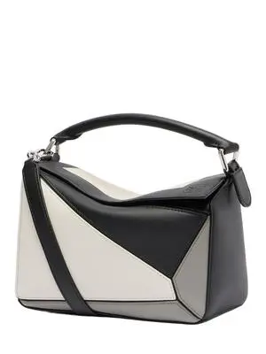 Loewe X Albers Puzzle Small Leather Top-handle Bag - Multicoloured