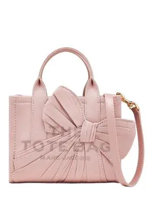 Marc Jacobs Marc Jacobs Canvas Tote With Oversized Bow Detail Faded Pink