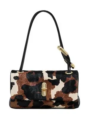 Marc Jacobs The Cow Haircalf Mini Dual Shoulder Bag In Mocha Multi