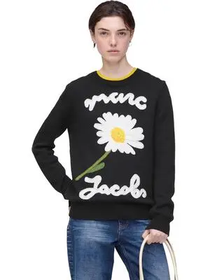 Marc Jacobs Marc Is Joy Jacquard Crewneck - Black