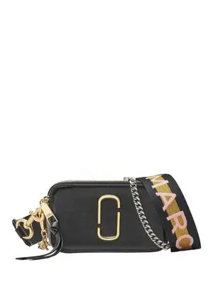 Marc Jacobs The Colorblock Chain Snapshot Bag In Black Multi