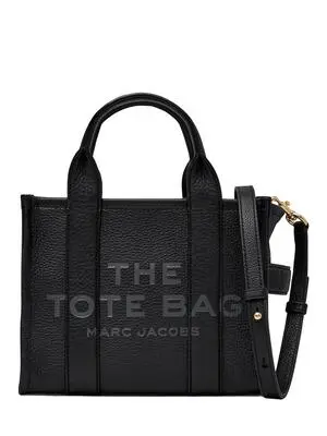 Marc Jacobs The Leather Small Tote Bag In Black
