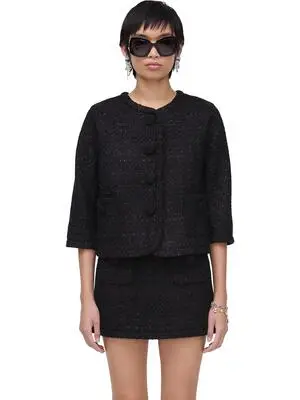 Marc Jacobs MARC JACOBS Tweed Backwards Lady Jacket Black